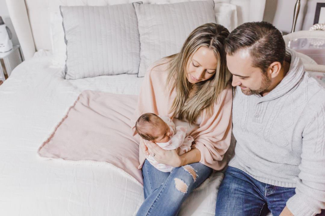 Newborn Lifestyle Session | The Miner Family | Bedford, NH - Ali B ...