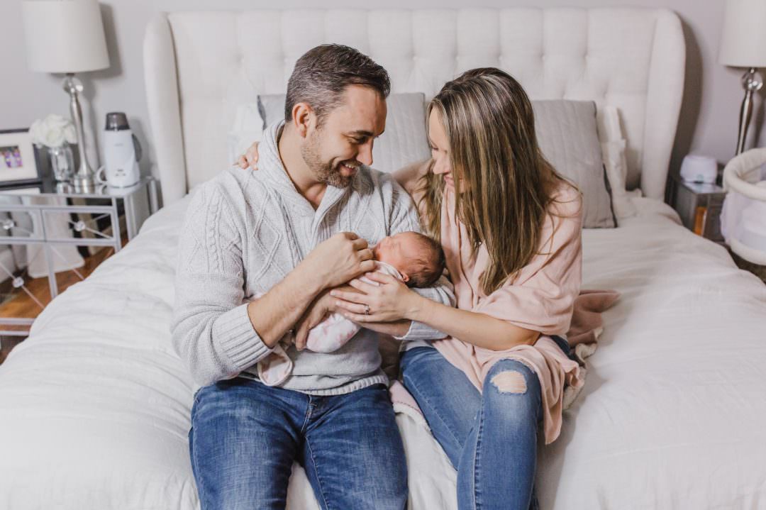 Newborn Lifestyle Session | The Miner Family | Bedford, NH - Ali B ...