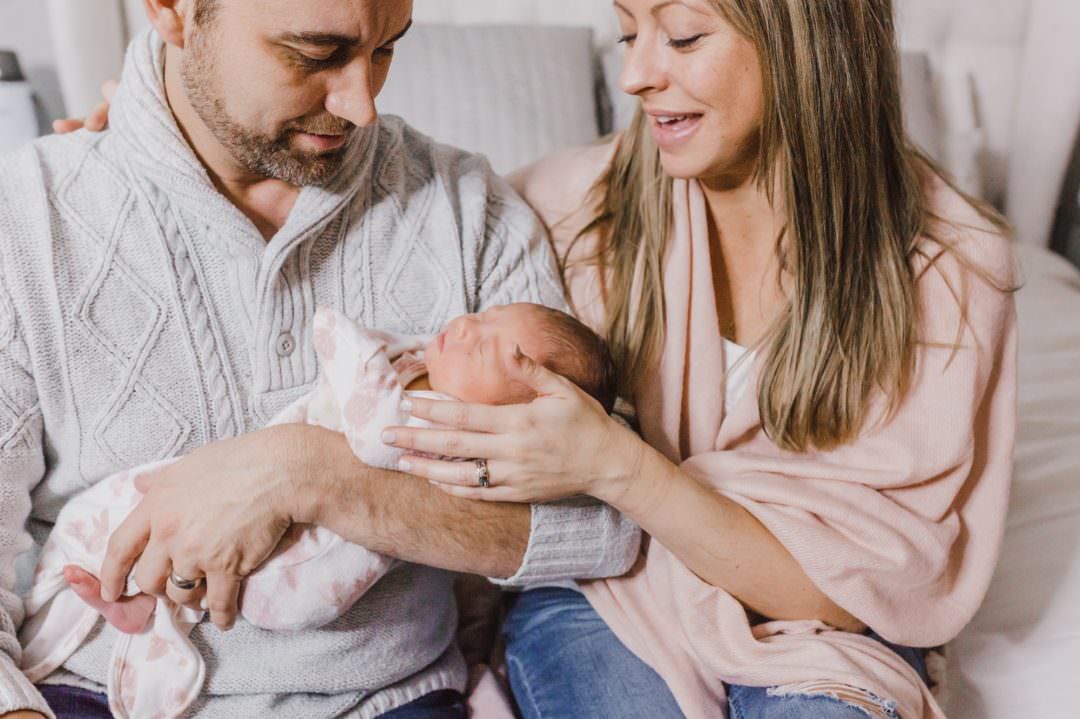 Newborn Lifestyle Session | The Miner Family | Bedford, NH - Ali B ...